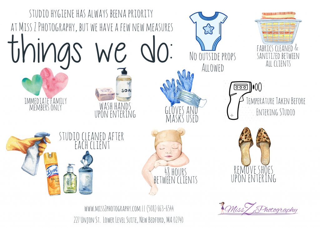 Covid-19 Studio Precautions – Miss Z Photography | Newborn and ...